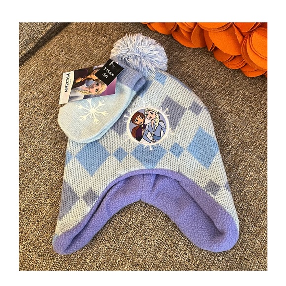 Disney | Accessories | Disney Frozen Hat Mitten 2pc Matching Set | Poshmark